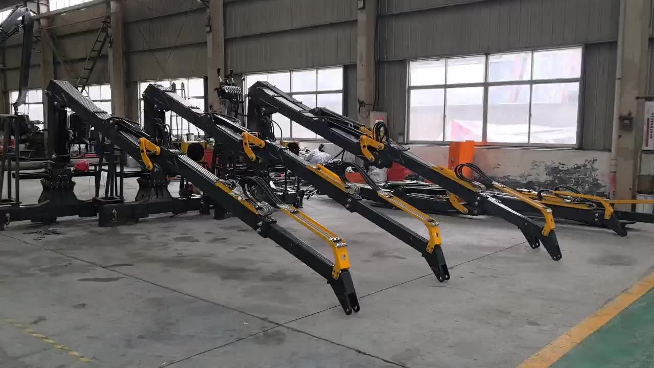 Hydraulic Boom Truck Mounted Crane Steel Iron Scrap Grabber - Buy Wood ...