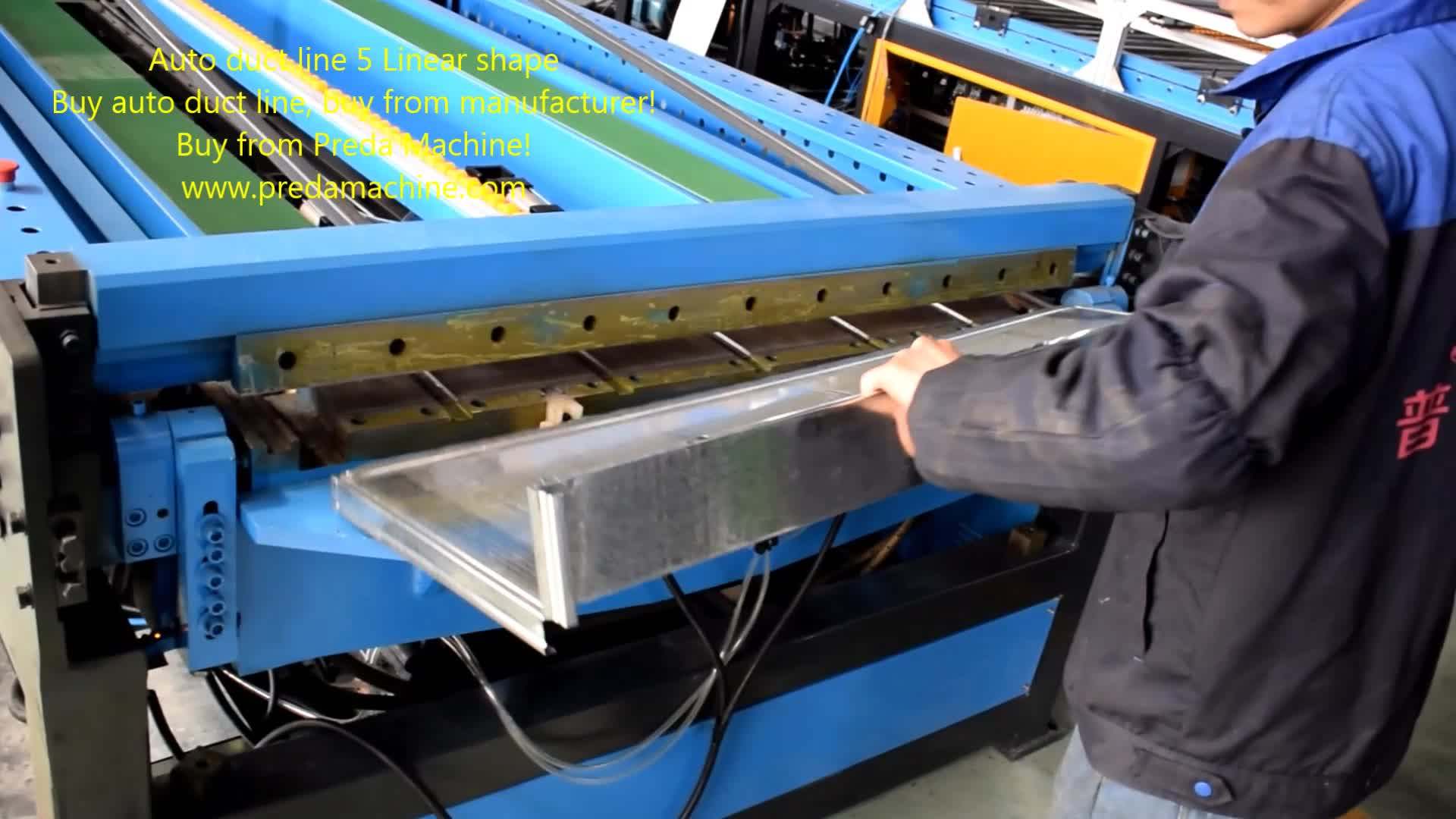 Super Auto Duct Production Line 5 U Shape With Four Electric Decoiler ...