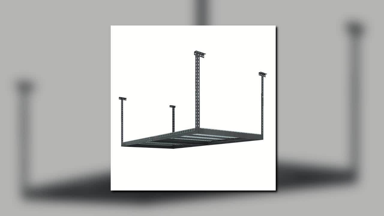Overhead Adjustable Ceiling Hanging Rack Garage Storage Shelves - Buy ...