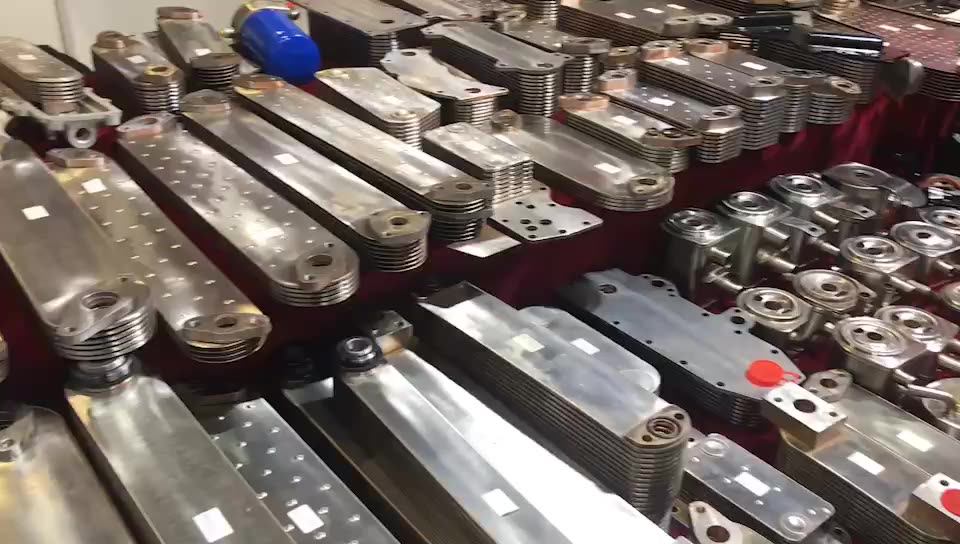 Heavy Duty Stainless Steel Oil Cooler 5989000402 For Daf Xf105 1725348 ...