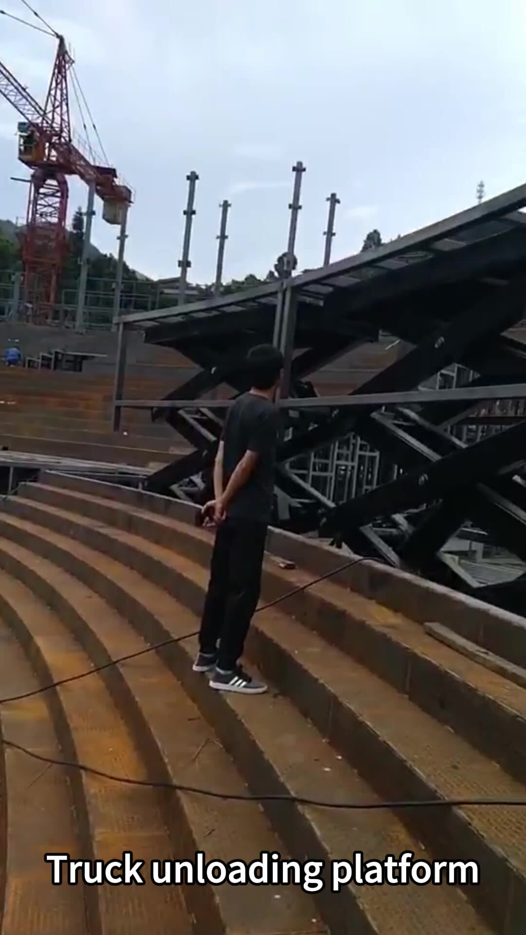 Electric Lift Table Car Display Motorized Rotating Stage Lift Platform ...