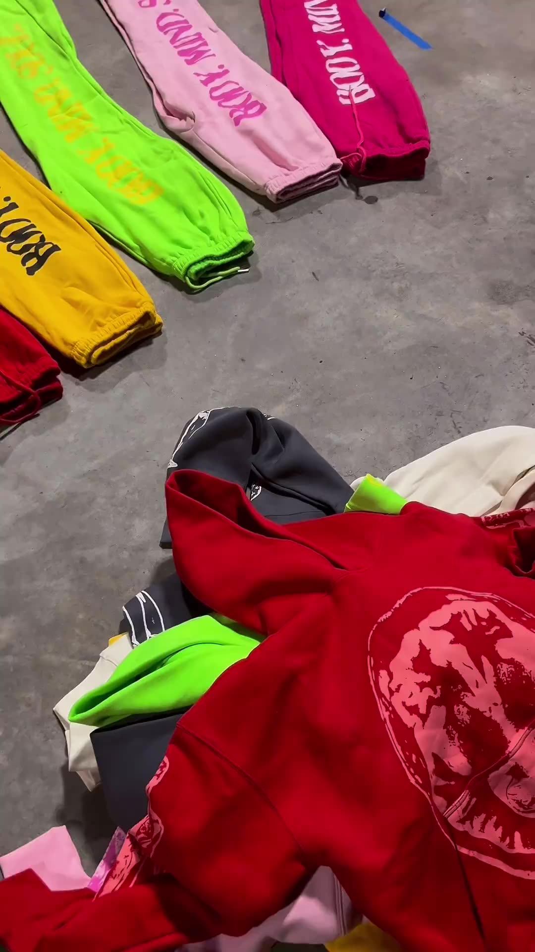 Custom Cotton French Terry Oversized Tracksuit Heavyweights Men Flare ...