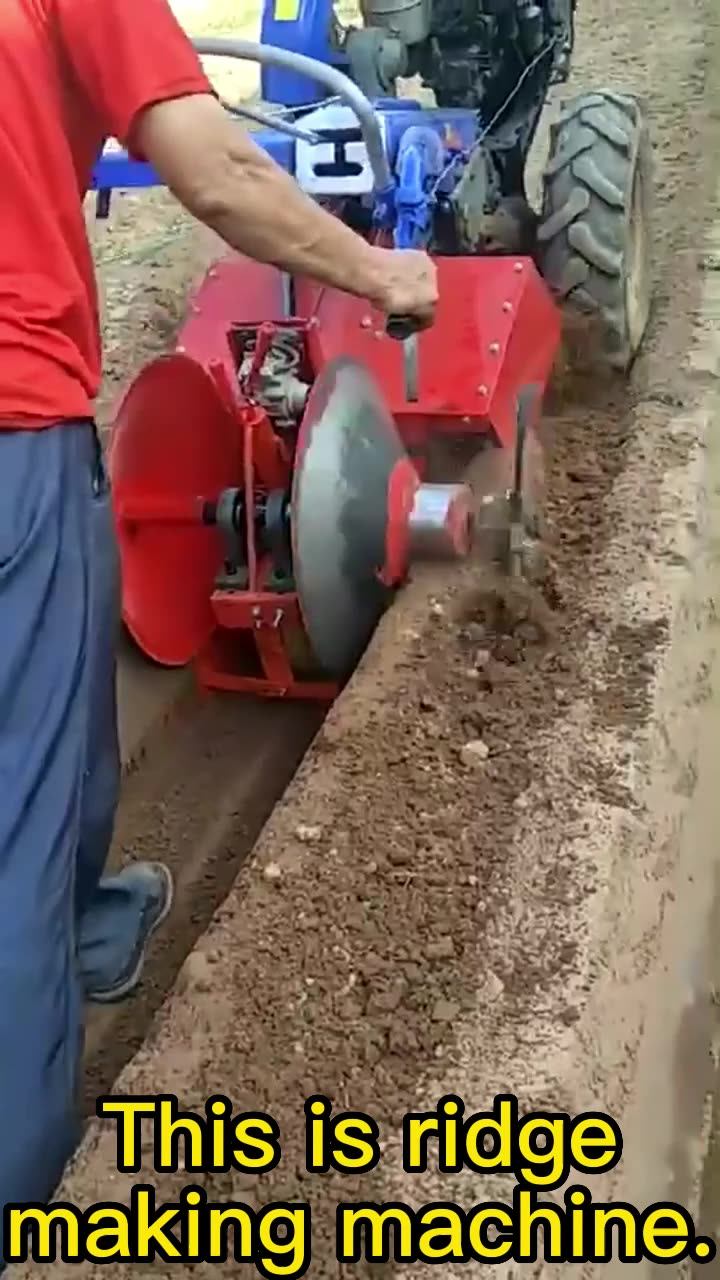 Automation Simple Farm Bed Tractor Tilling Ridging Making Machine Ridge ...