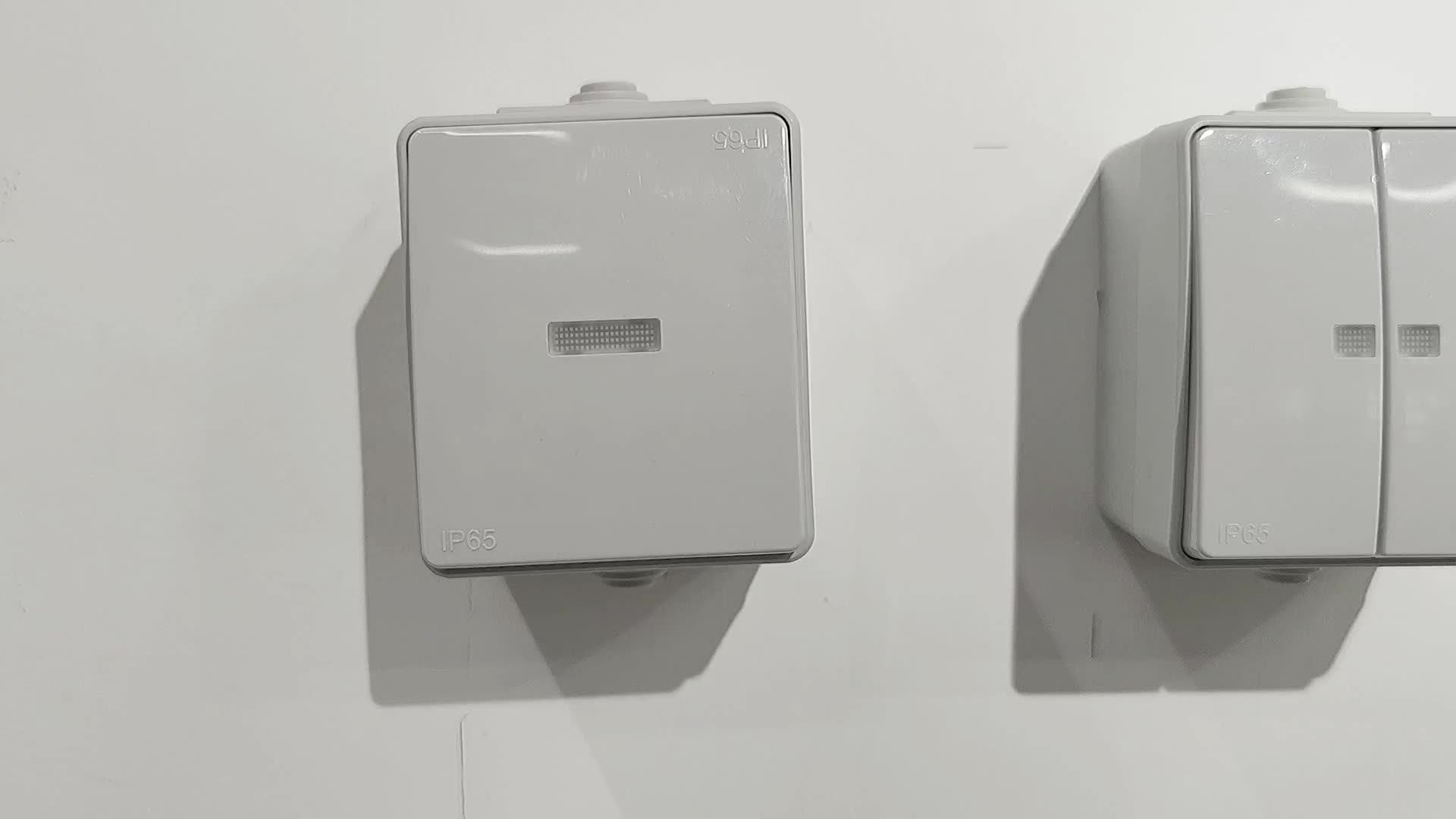 1 Gang French Power Outlet With Shutter Surface Mounted Electric Switch ...