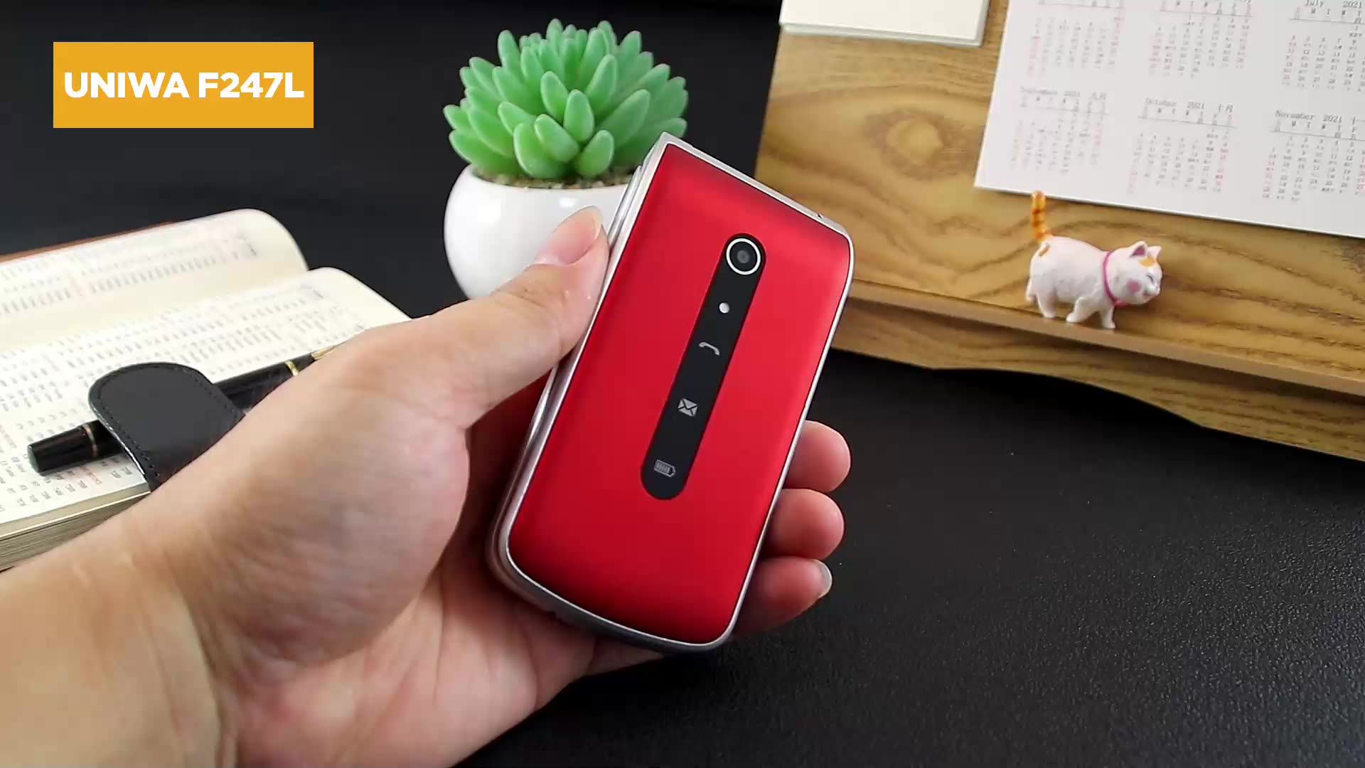 Uniwa 4g Lte 2.4 Inch Mini Mobile Phone Big Button Flip Feature Phone - Buy Flip Feature Phone ...