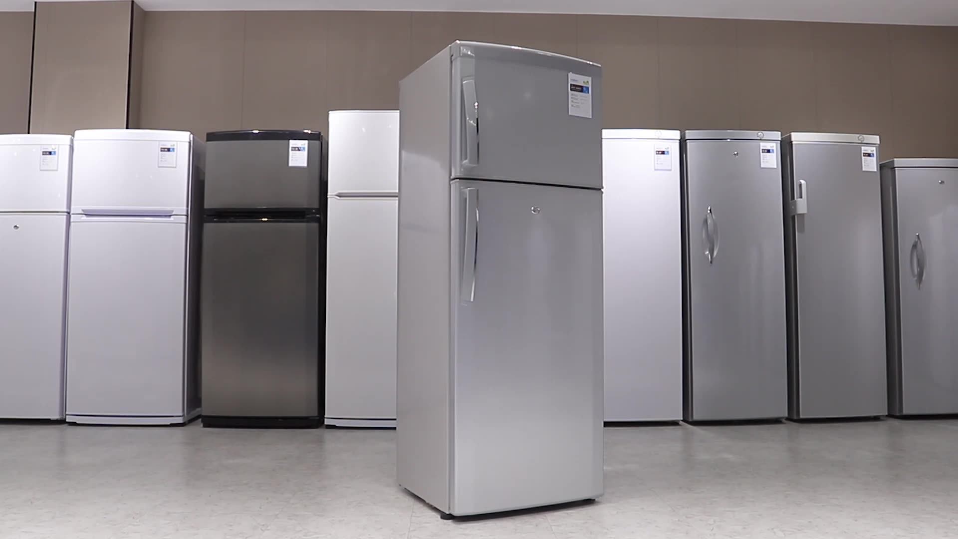 Top Mounted Double Door Refrigerator Static Cooling Fridge With Inox ...