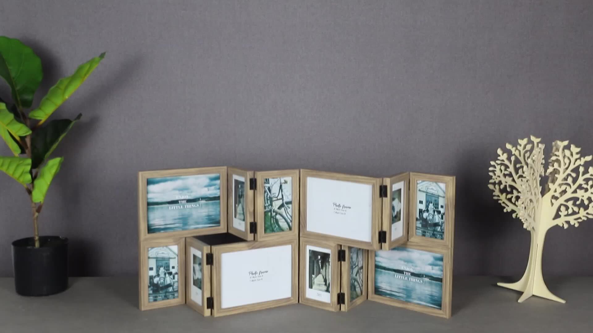 12 Opening Decorative Wall Hanging Collage Puzzle Picture Photo Frame 4 ...