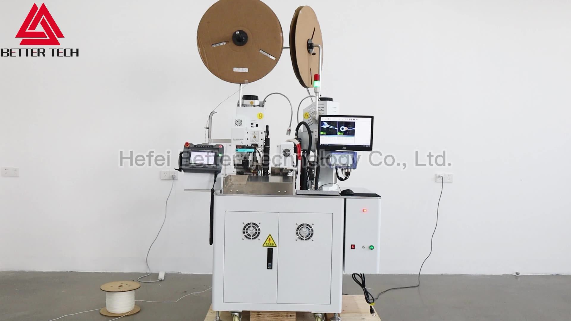 Terminal Pressing Machine Fully Automatic Double-head Silicone Sheathed ...