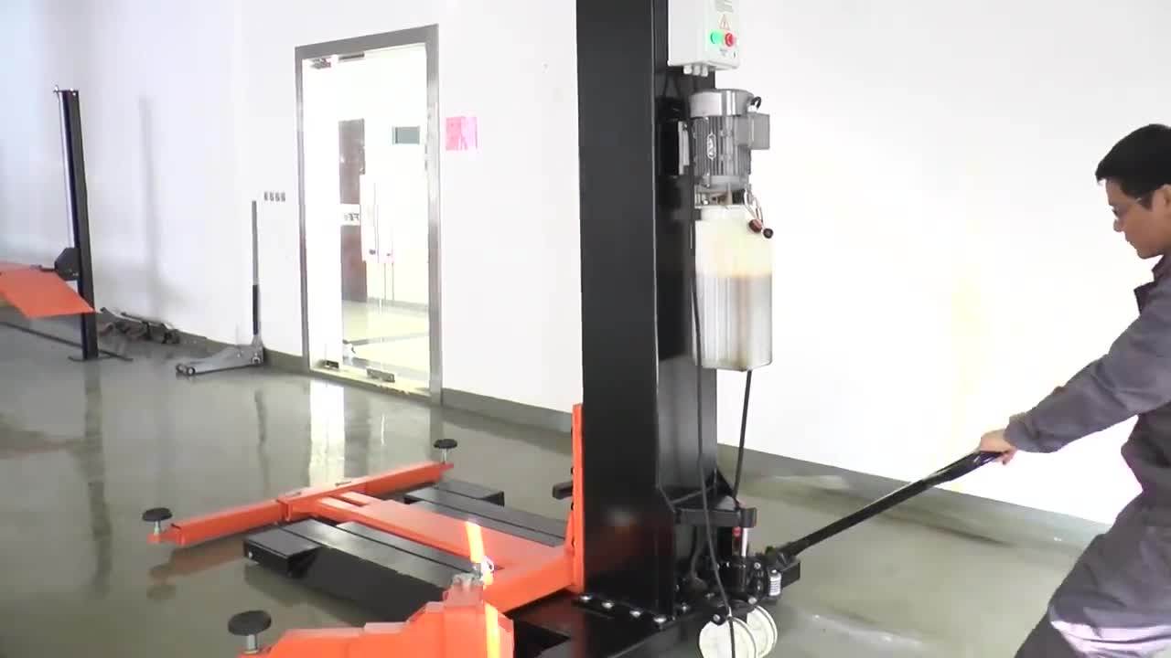 Mobile Outdoor Single Post Car Lift - Buy Mobile Car Lift,Single Post ...
