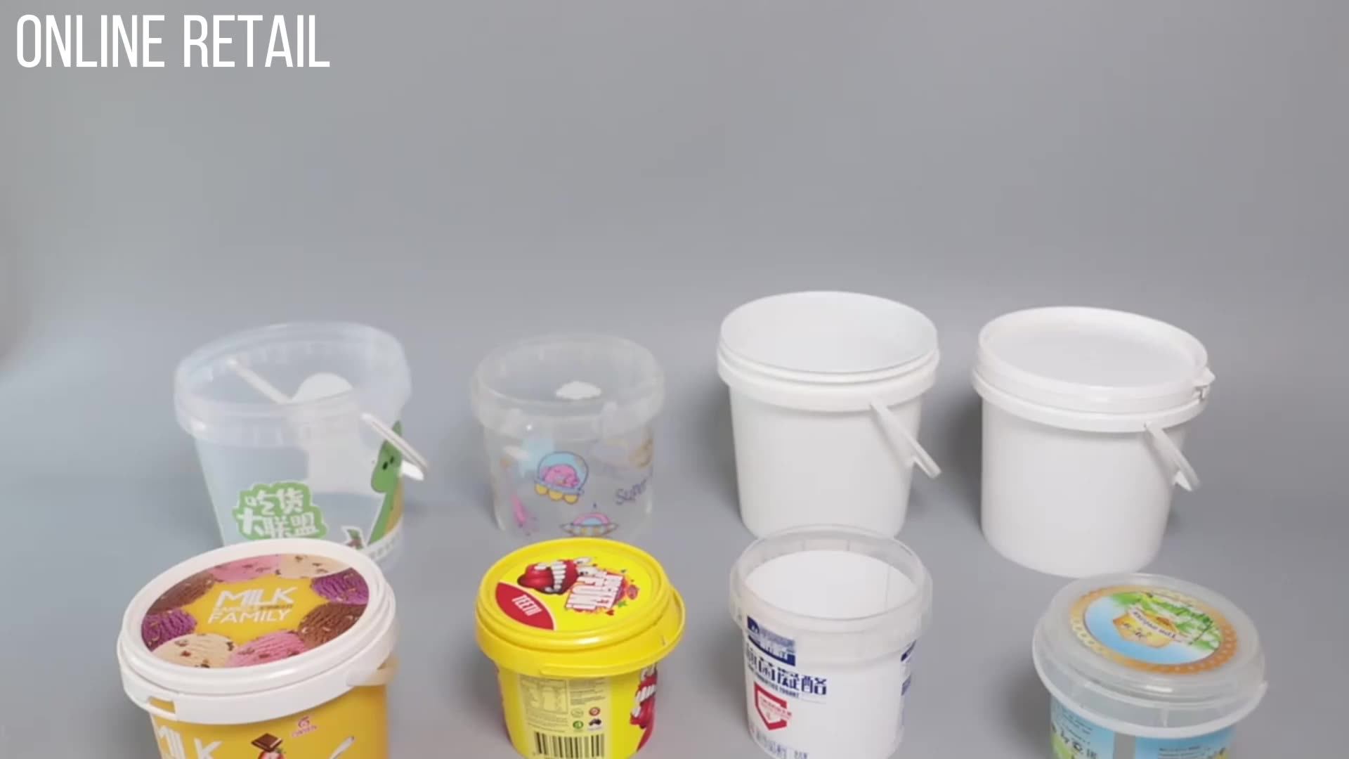 Food Grade 3l Plastic Bucket With Lid And Handle Leakproof Container ...