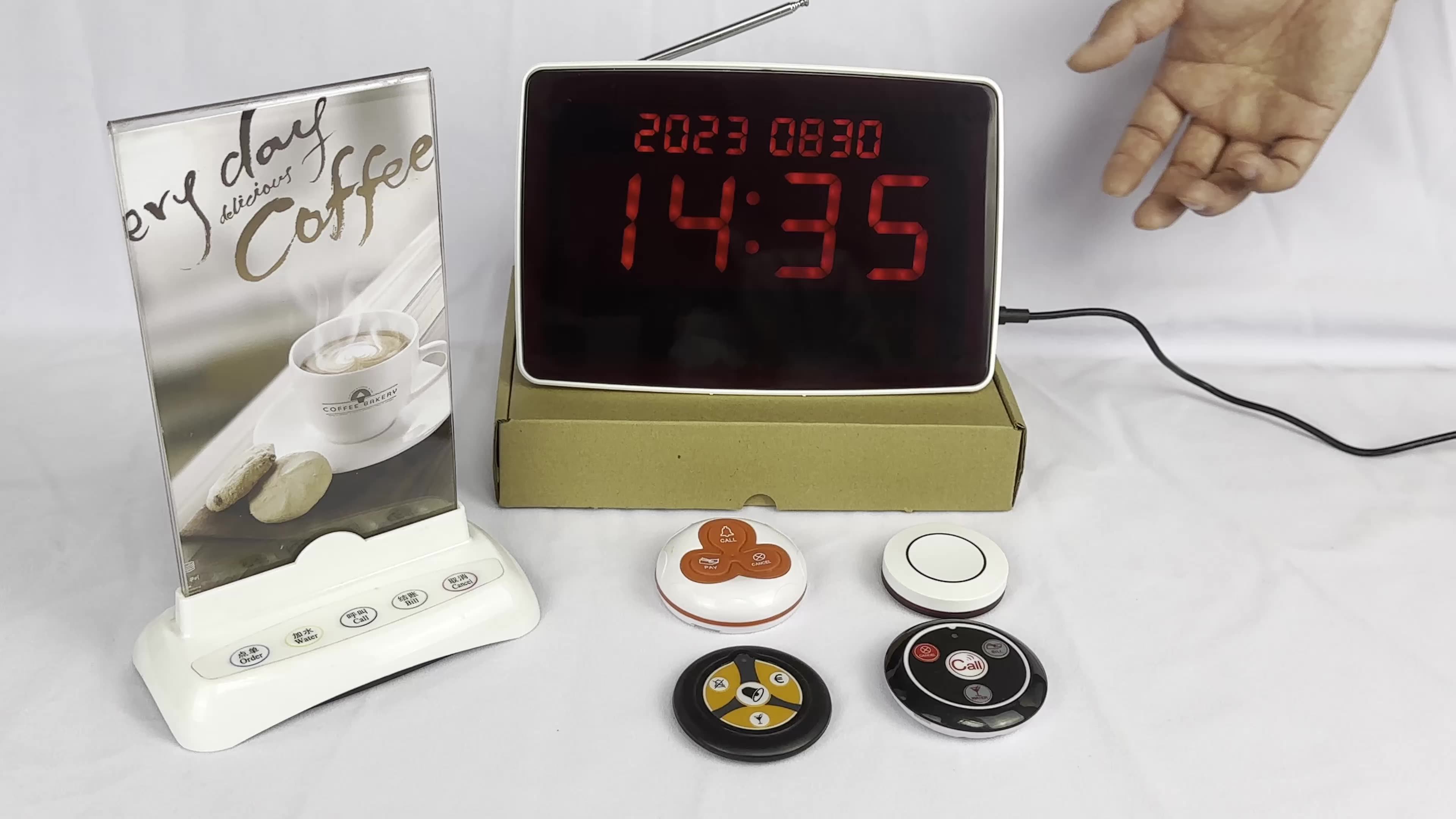 Catel Ctm368 Restaurant Wireless Waiter Alarm Calling,Call Button ...