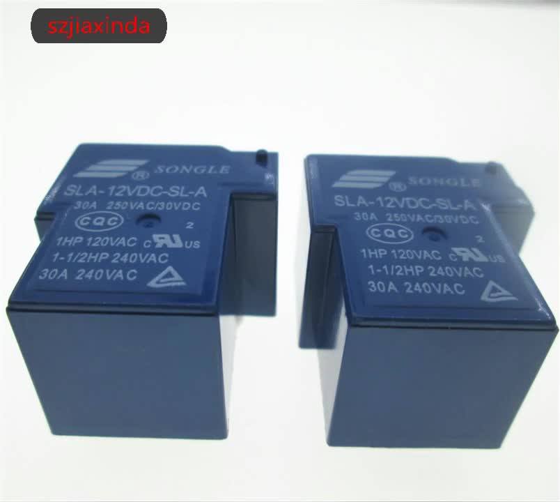 New Power 12v Relay Sla-12vdc-sl-a Sla12vdcsla Dc12v 12v 30a 250vac ...