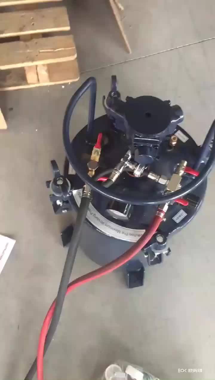 5 Gallon 20l Pressure Feed Paint Pot Tank Spray Gun Sprayer Regulator ...