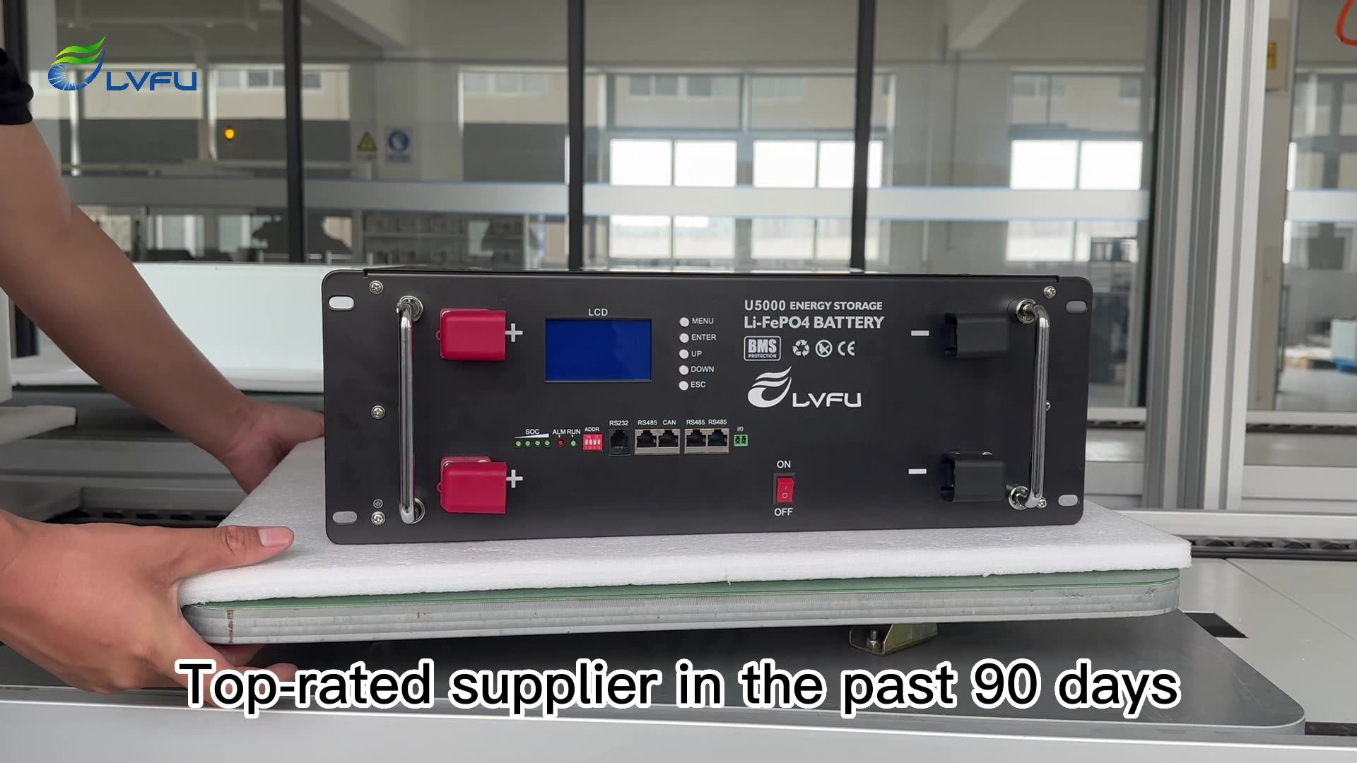 Lvfu 48v Lifepo4 Battery Pack 48v Rack Mounted 5kwh 10kwh Recharge ...