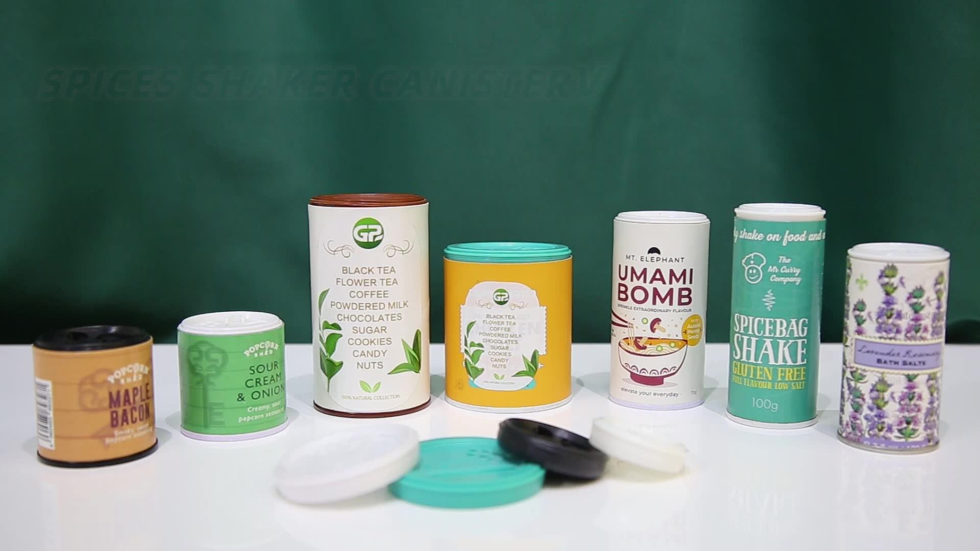 Custom Branded Eco-friendly Round Paperboard Tube Packaging For Spices ...
