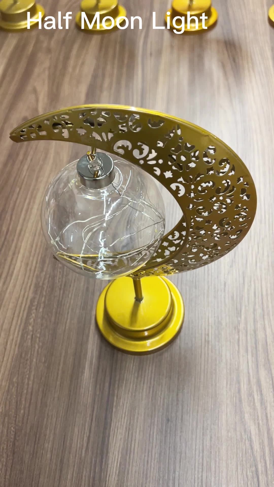 Custom Moon Desk Table Night Light Crescent Baby Lunar Light Lamps ...