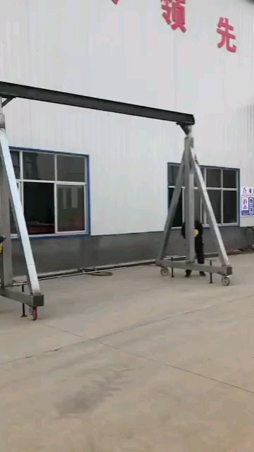 4 Wheels Mini Workshop Gantry Crane Frame Mobile Simple Compact Gantry ...