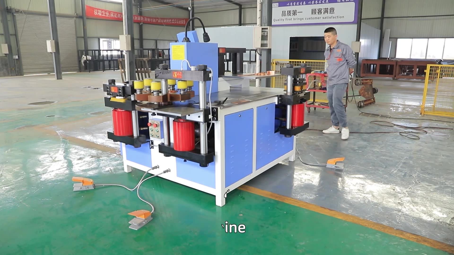 High Quality 3 In 1 Multifunctional Hydraulic Busbar Processing Machine ...