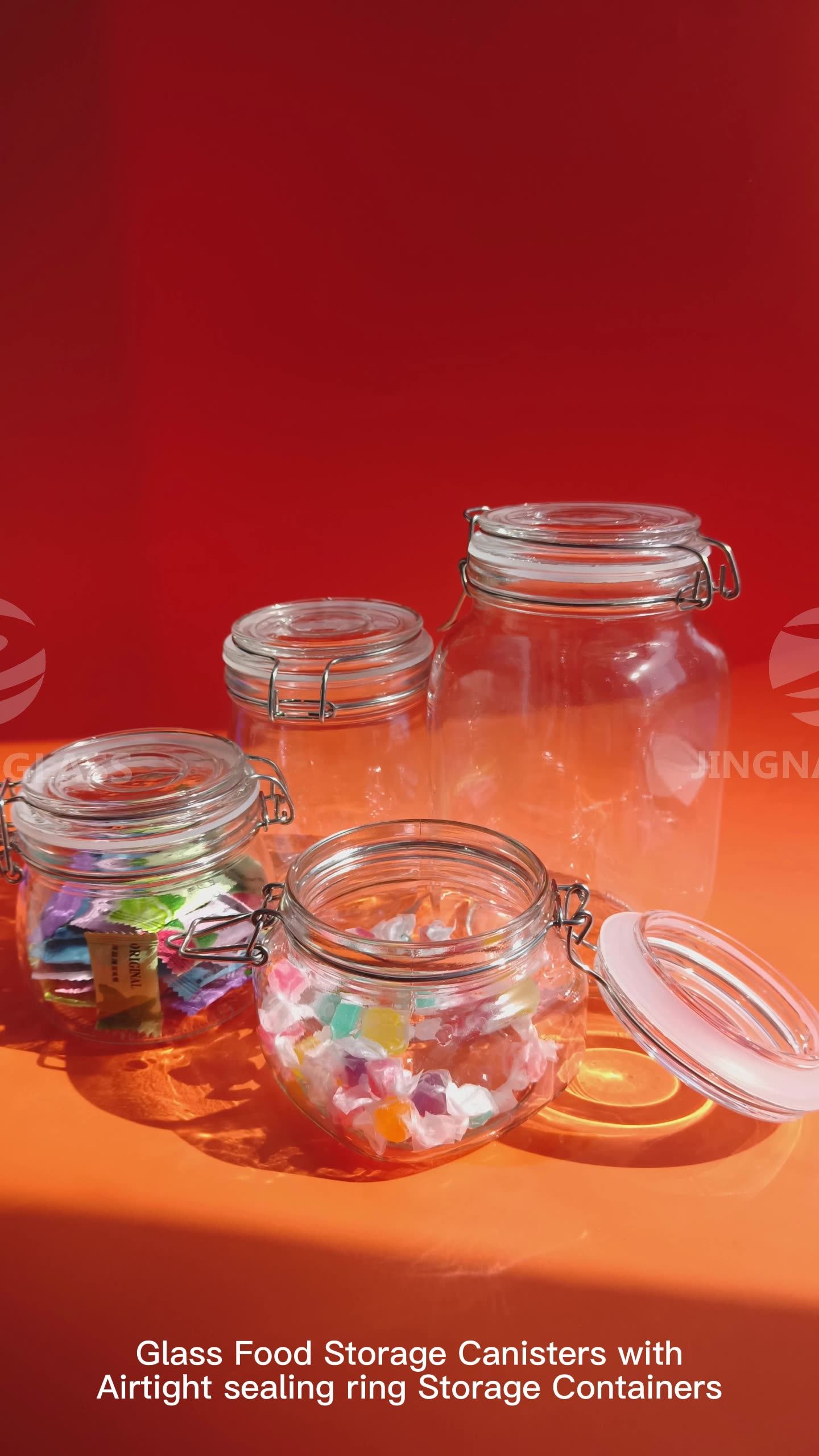 Big Capacity Storage Jars Factory Stocked Clear 30ml-1000ml Jam Honey ...