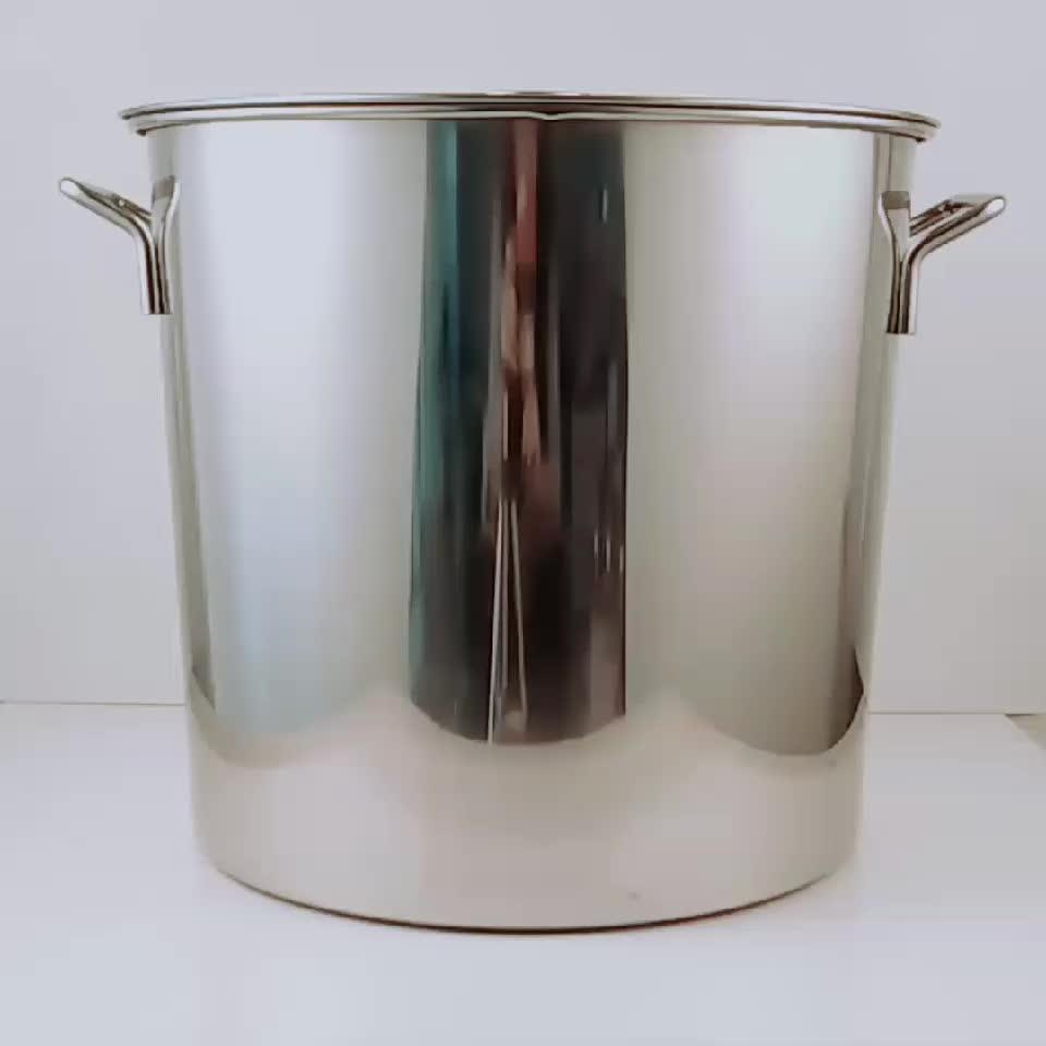 Big Volume Restaurant Soup Stainless Steel Stock Pot With Lid - Buy ...