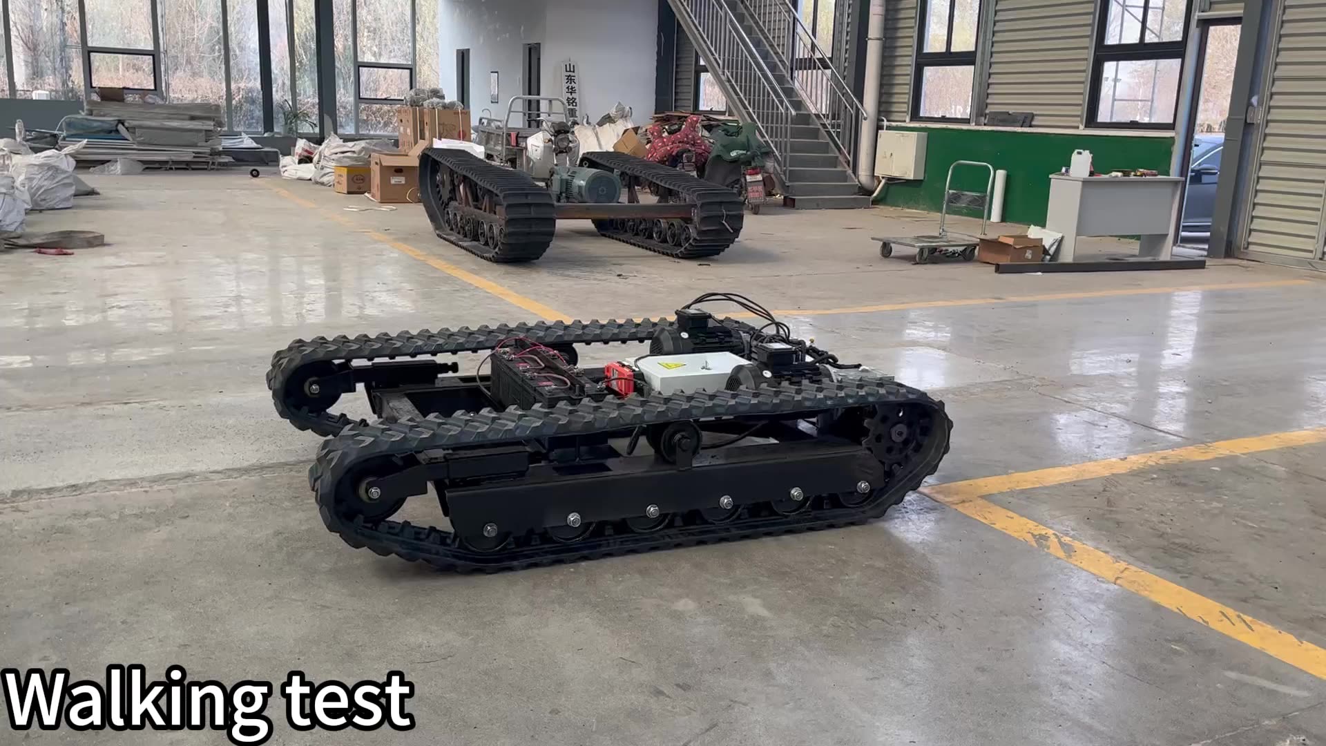 Tracked Robot Tank Chassis Platform - Buy Tracked Robot Tank Chassis Tractor Rubber Track Chassi ...