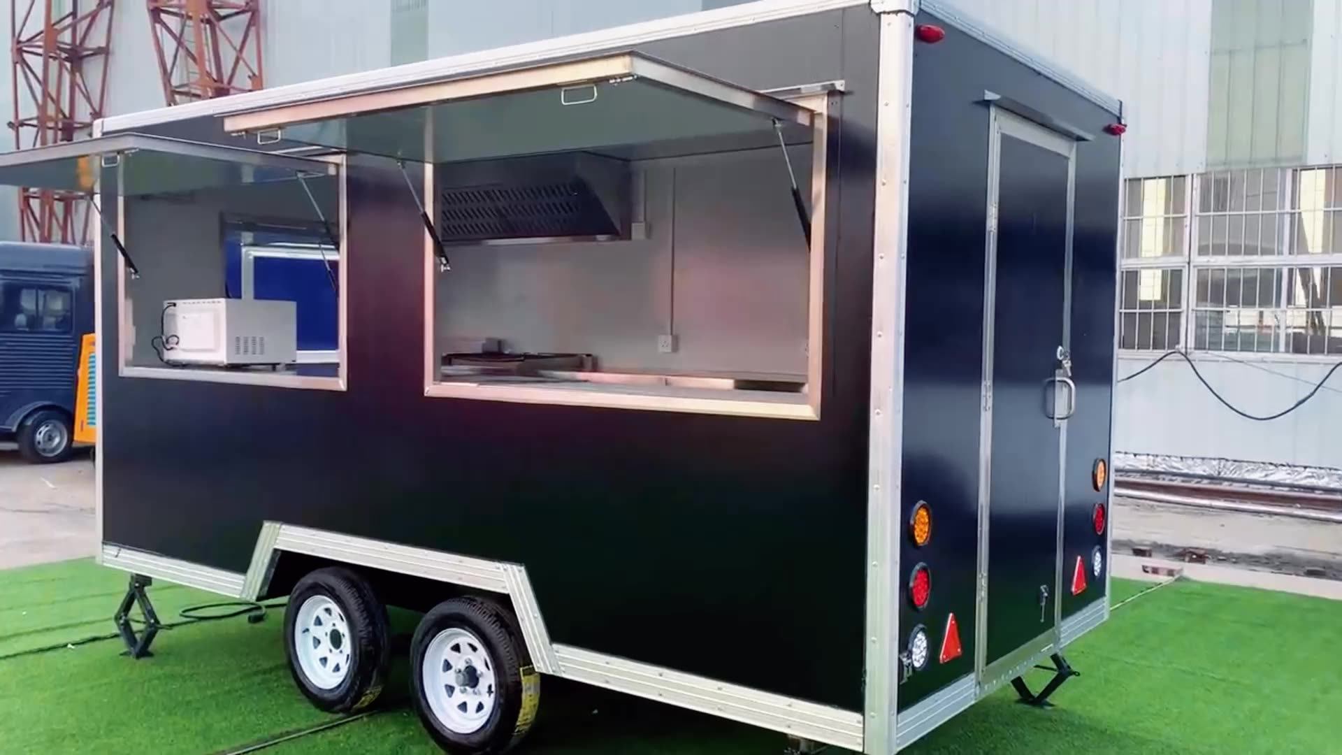 Custom Beach Mobile Bar Coffee Truck Mobile Restaurant Cater Trailer ...