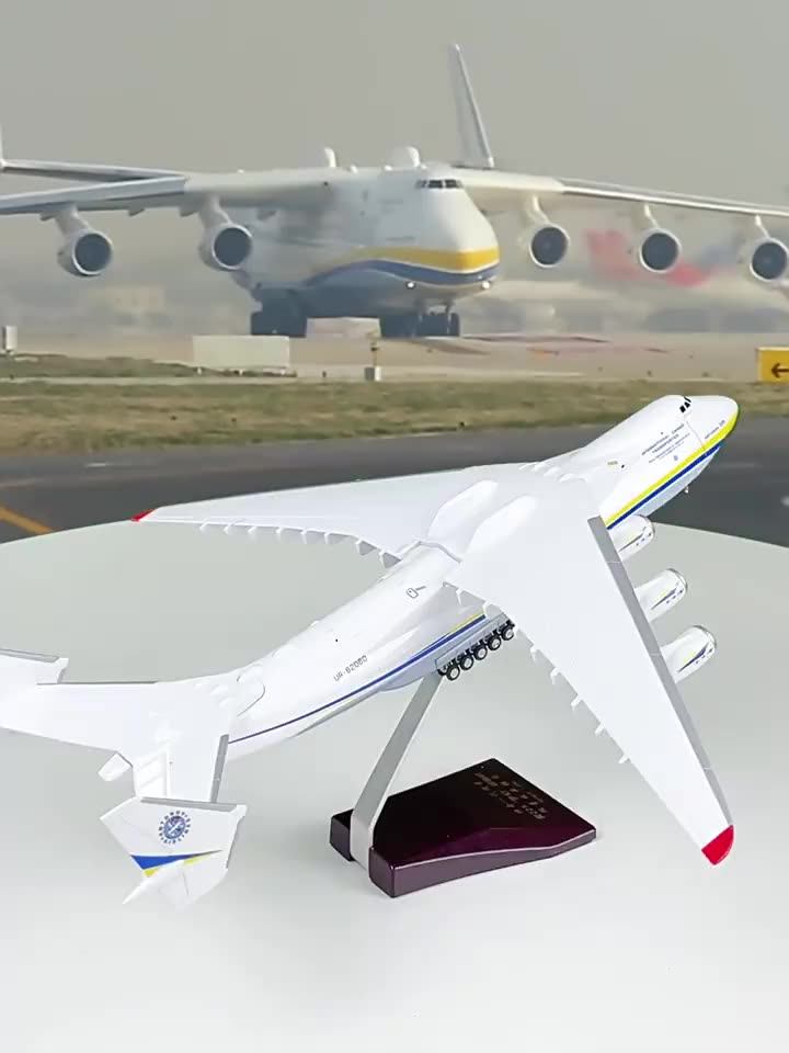 Antonov 225 Mriya Plane Model Ukraine Painted Premium Resin 42cm 1:200 ...