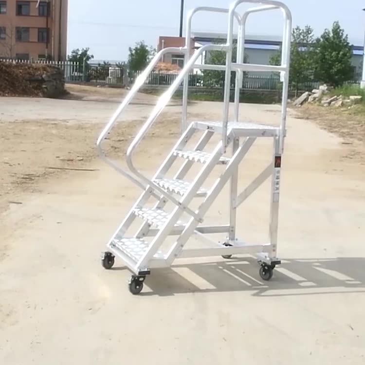 Truck Access Ladder Mobile Platform With Wheel 2.8 M Warehouse ...