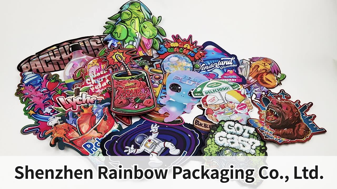 Customised 3.5g Baggies Aluminized Foil Smell Proof Icecream Wedding ...