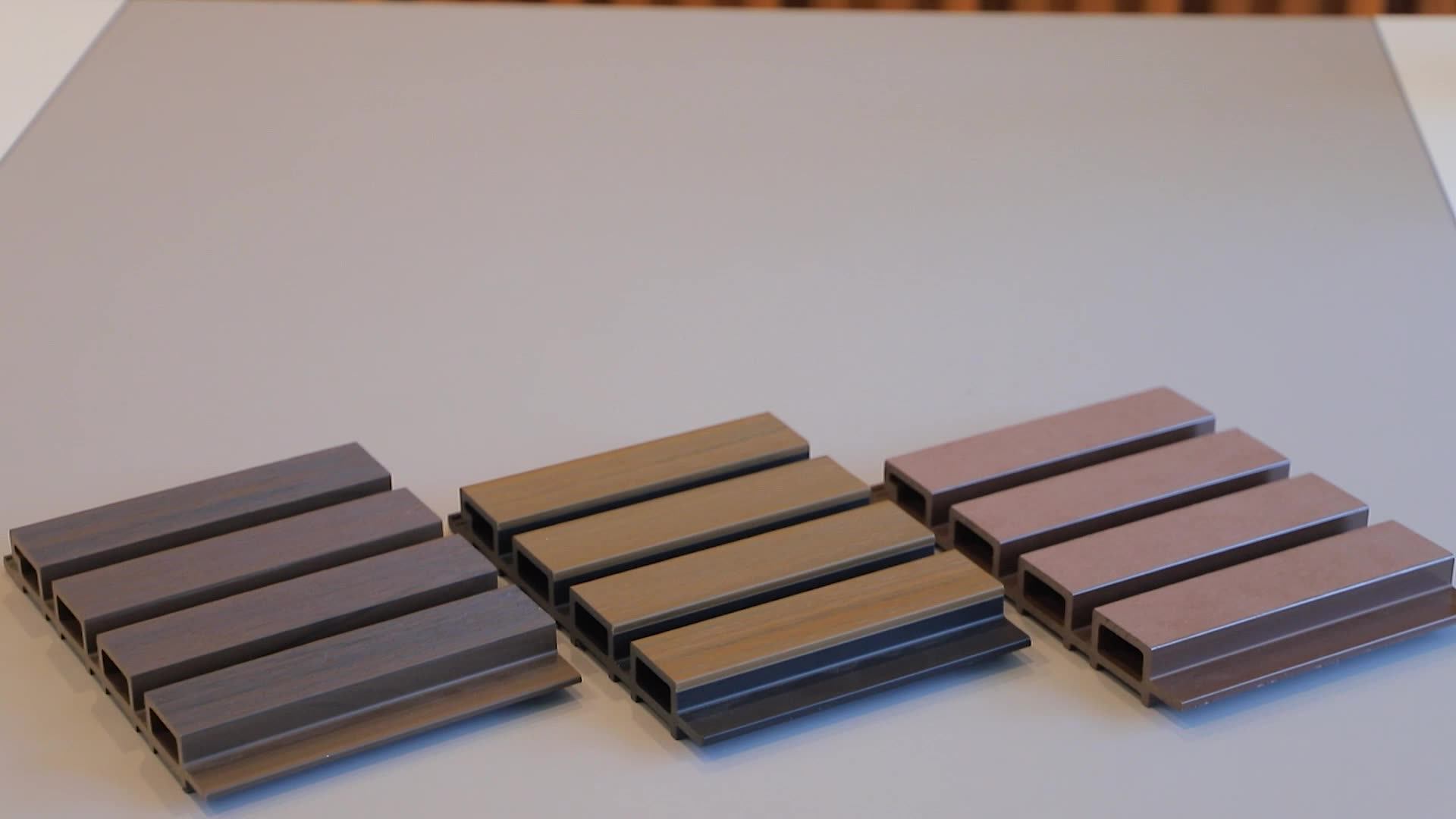 Exterior Wpc Composite Louver Paneling Wall Pvc Plastic Wall Cladding ...