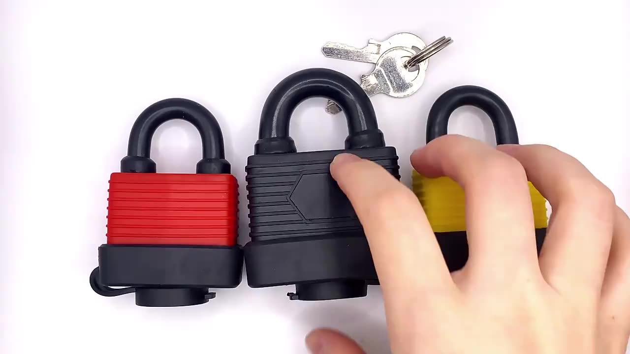Curved Plastic Dust Proof And Waterproof Laminated Padlock - Buy ...