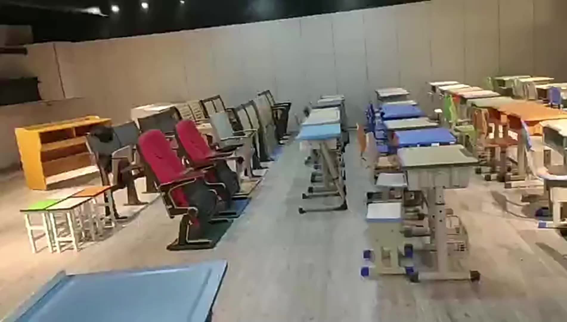 Modern Folding Flip Top Training Table Foldable Training Room Desk ...