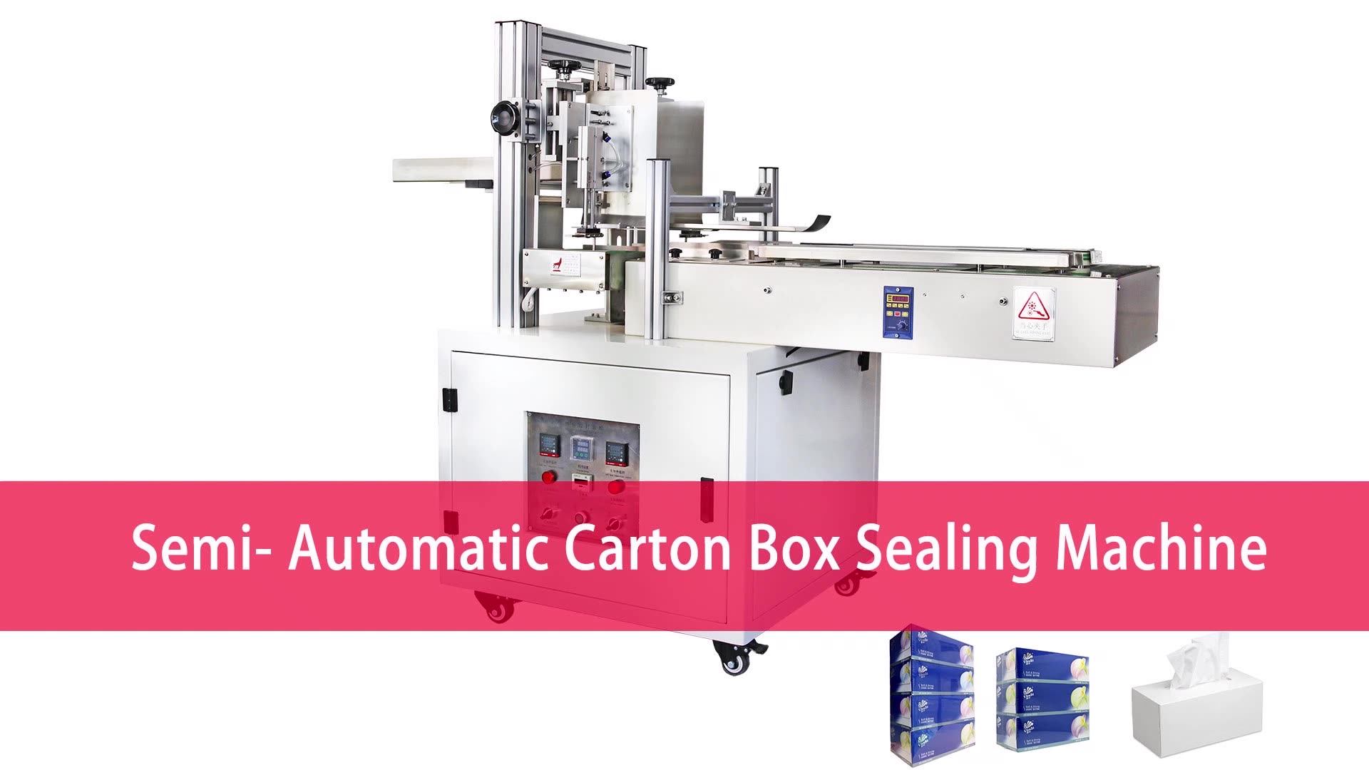 How To Adjust Semi Auto Hot Melt Glue Box Sealing Machine For Different ...