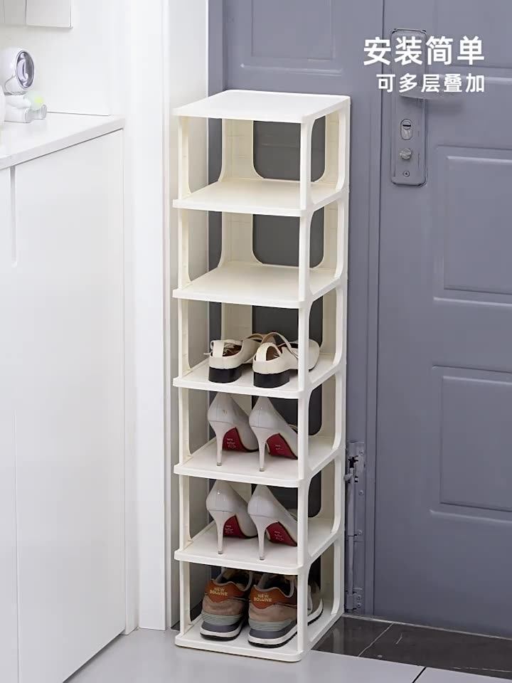 简易鞋架门口家用夹缝小型出租屋宿舍鞋柜结实耐用多层防尘鞋架子-阿里巴巴