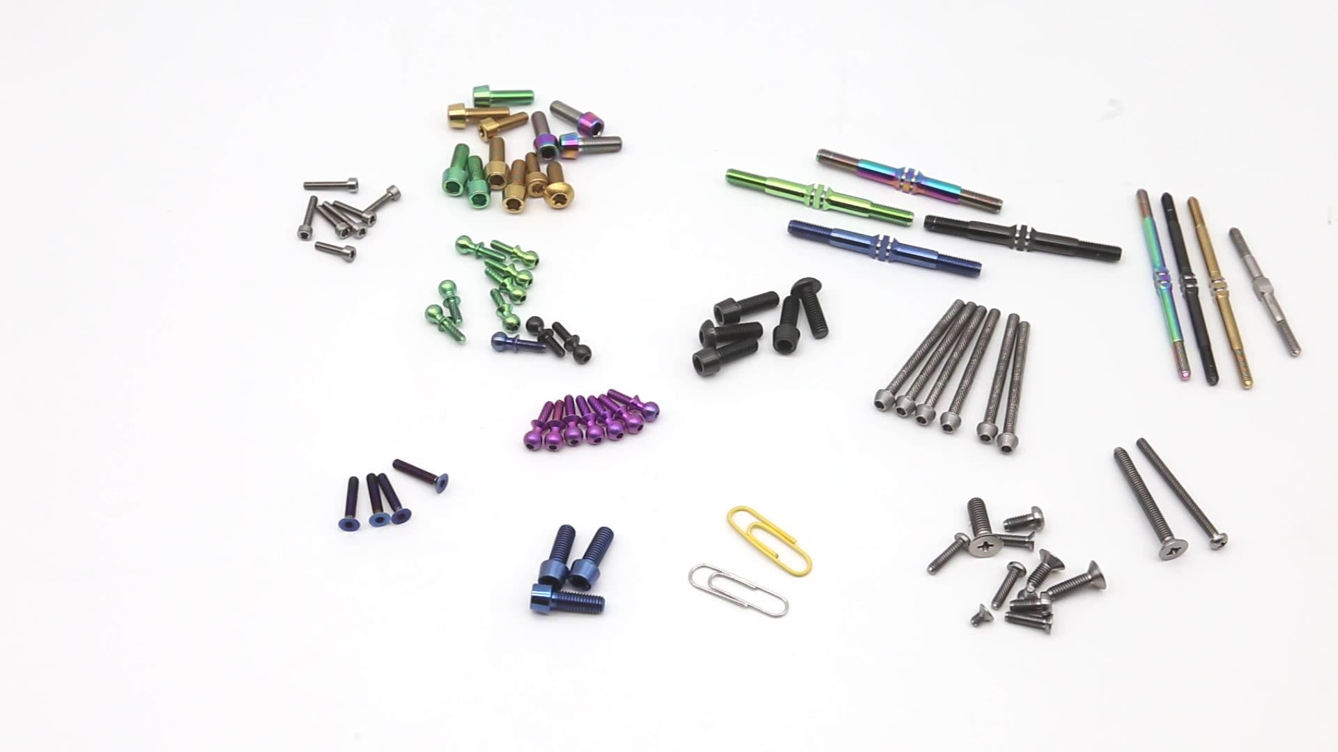 Din 912 / Iso 4762 M3 M4 M5 Titanium Socket Head Cap Rc Screws - Buy M3 ...