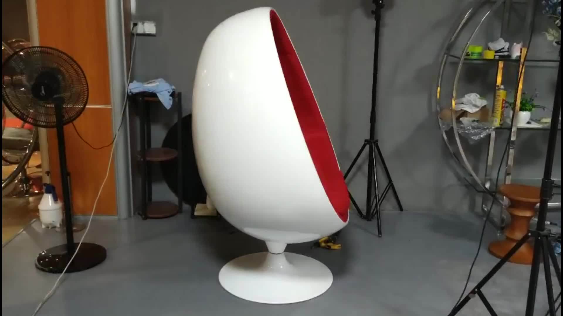 Modern Fiberglass Pod Amod Speaker Relax Leather Swivel Aviation ...