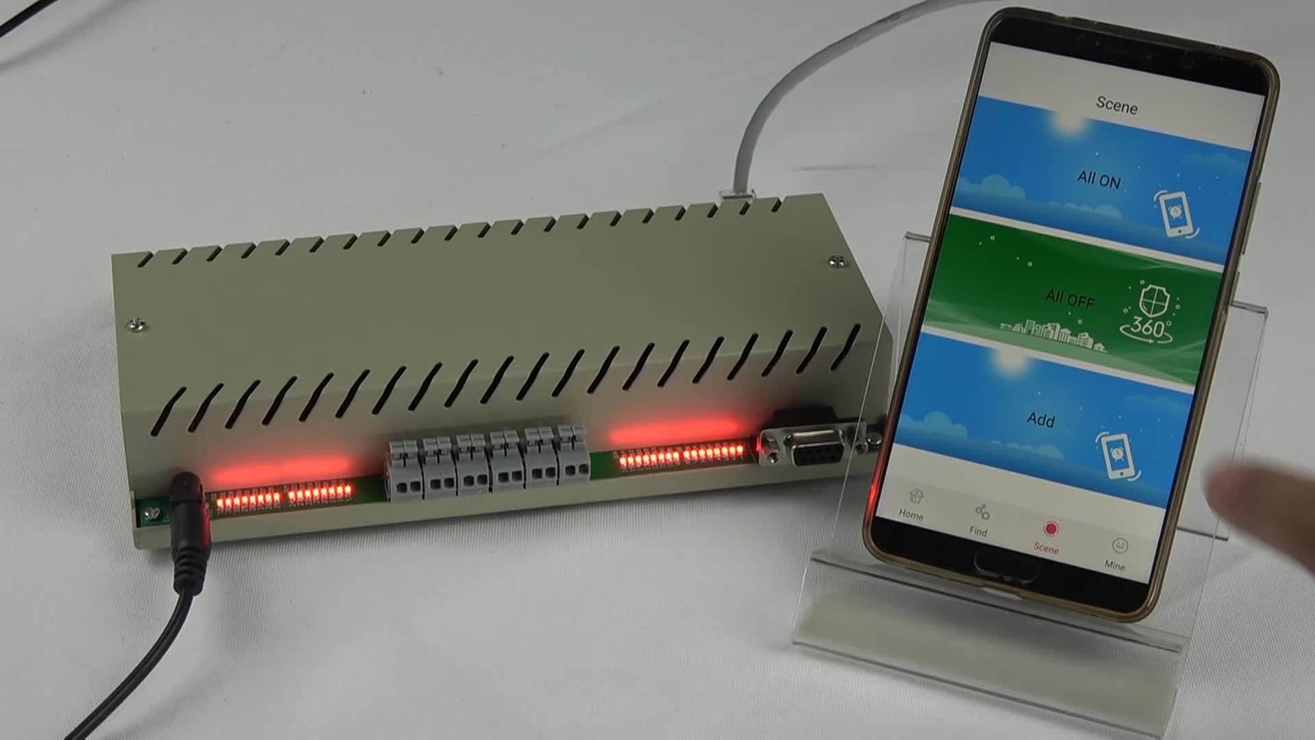 32 Gang Ethernet And Wifi Tcp Ip Diy Rs485 Dc Remote Control Switches ...