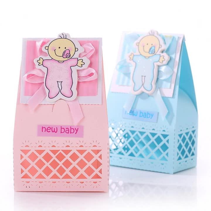 Little Bear Laser-cut Baby Shower Bomboniere Favour Boxes Christening ...