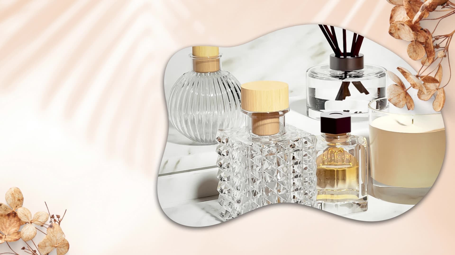 Custom Large Apothecary Hanging Reed Oil Diffuser Glass Bottle 200ml ...