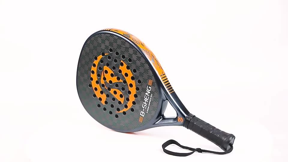 Wholesale Pro Padel Racquet 100% Full Carbon Fiber Custom Eva 12k ...