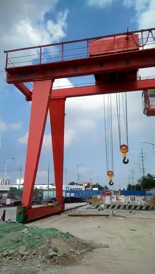 集装箱门式起重机 轨道式双主梁龙门吊10吨 集装箱龙门吊 翻转机-阿里巴巴