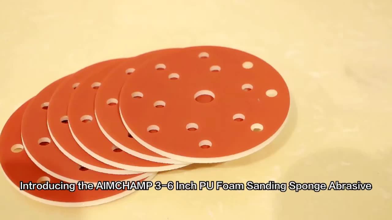 High Quality Pu Foam 3/5/6/8 Inch Velour P800-p5000 Grits Sanding ...