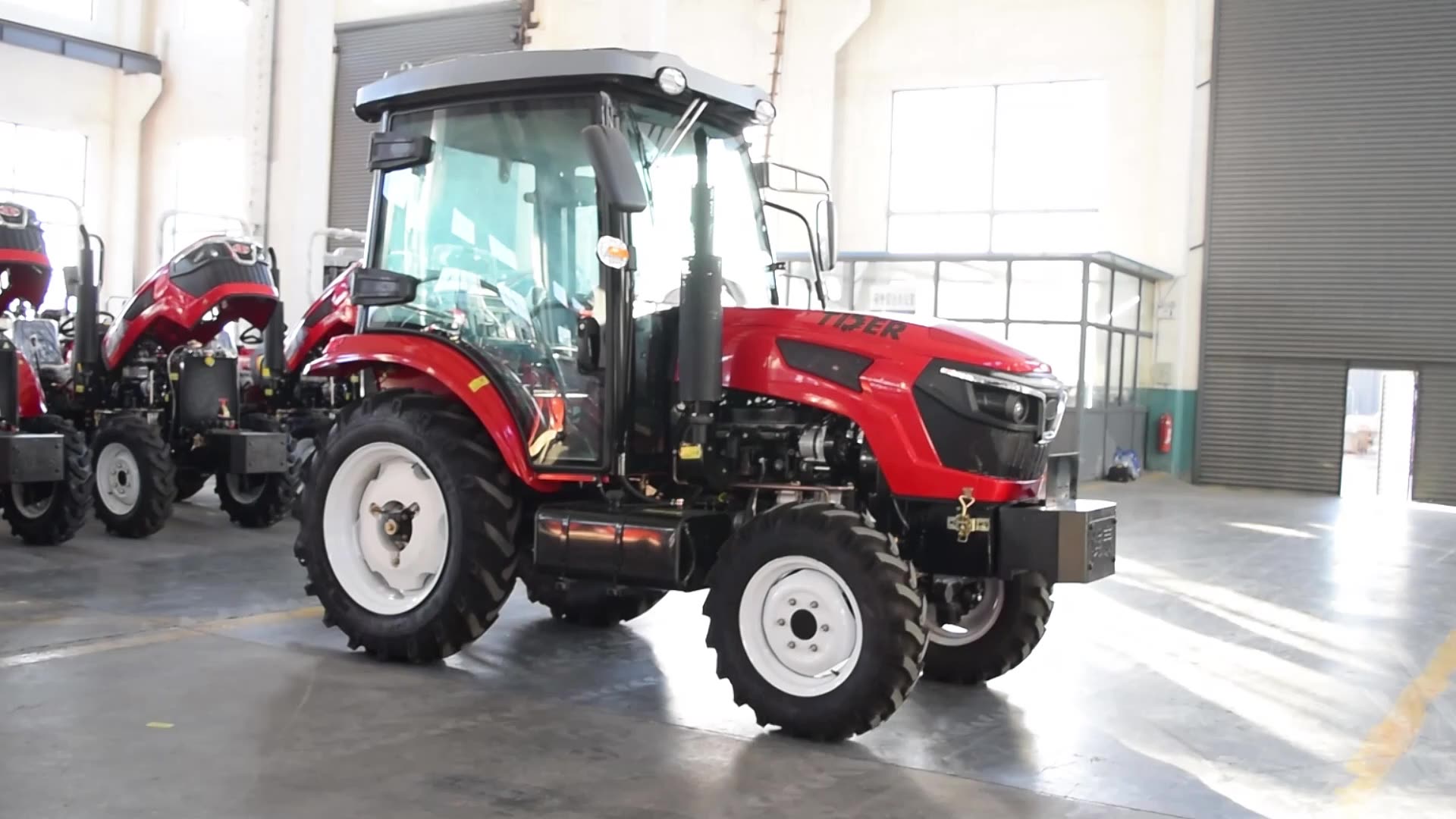 Tder Agricultural Machine Equipment 4 Cylinder Engine 50hp 60hp 70hp 80hp Tractor With Cabin ...