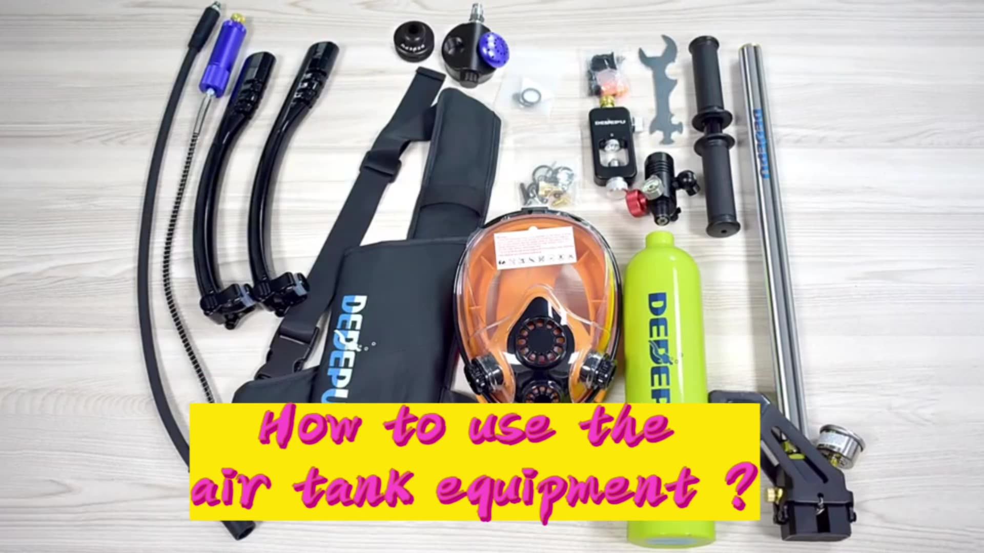 Diving Breathe Underwater Set Bottled Water Sports Diving Spearfishing ...