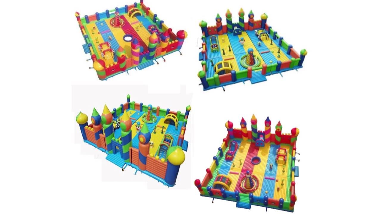 Factory Outdoor Combo Large Inflatable Fun City Air Bouncer Giant ...