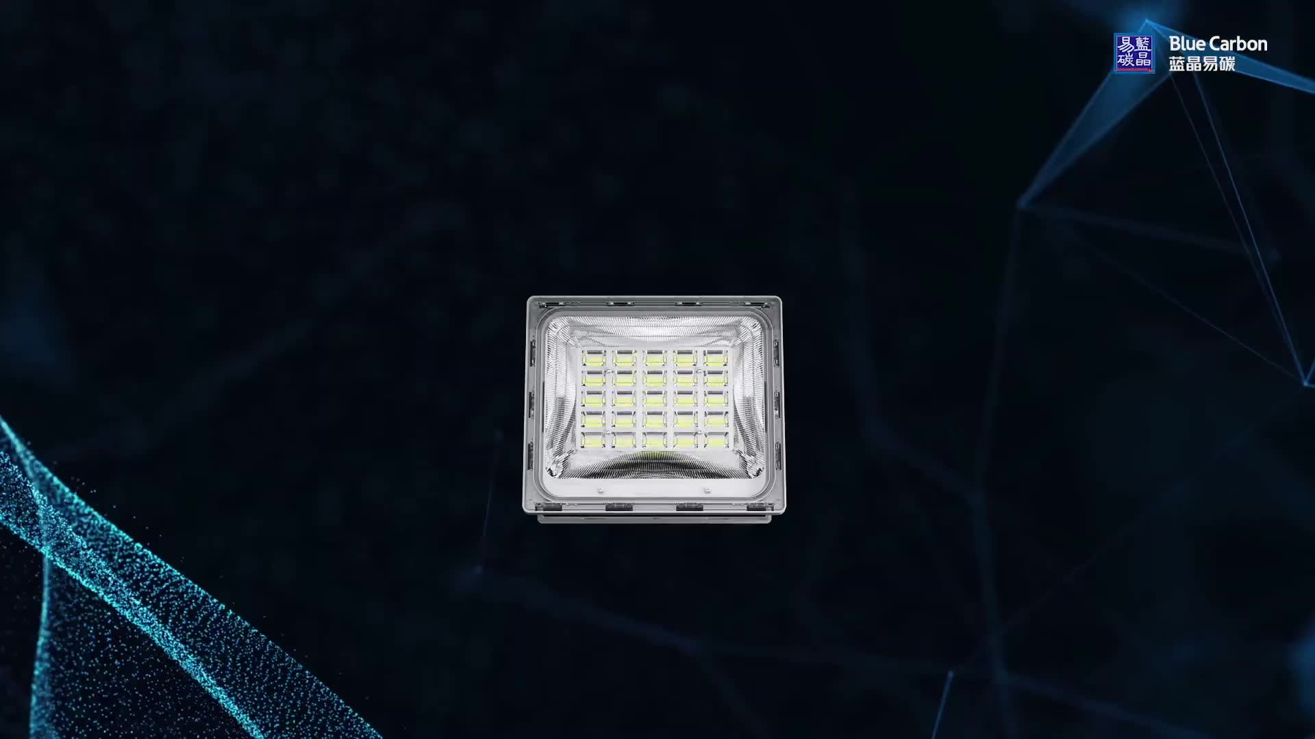 Blue Carbon Led Light 100w 200w 300w 400w 500w Flood Light Solar With ...