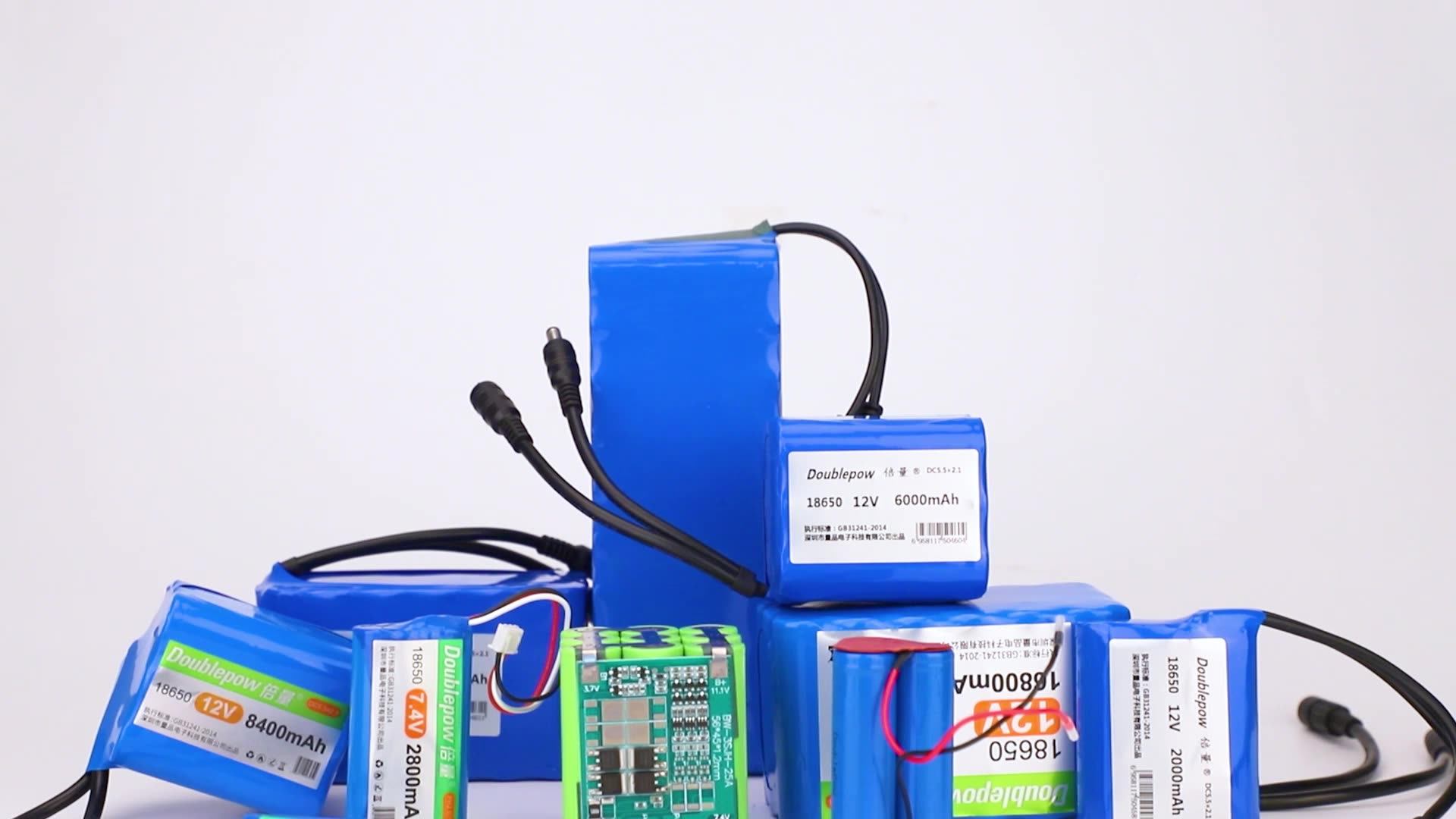 Cylindrical Icr18650 2200mah 3.7v 7.4v 12v 12ah Li Ion 18650 ...