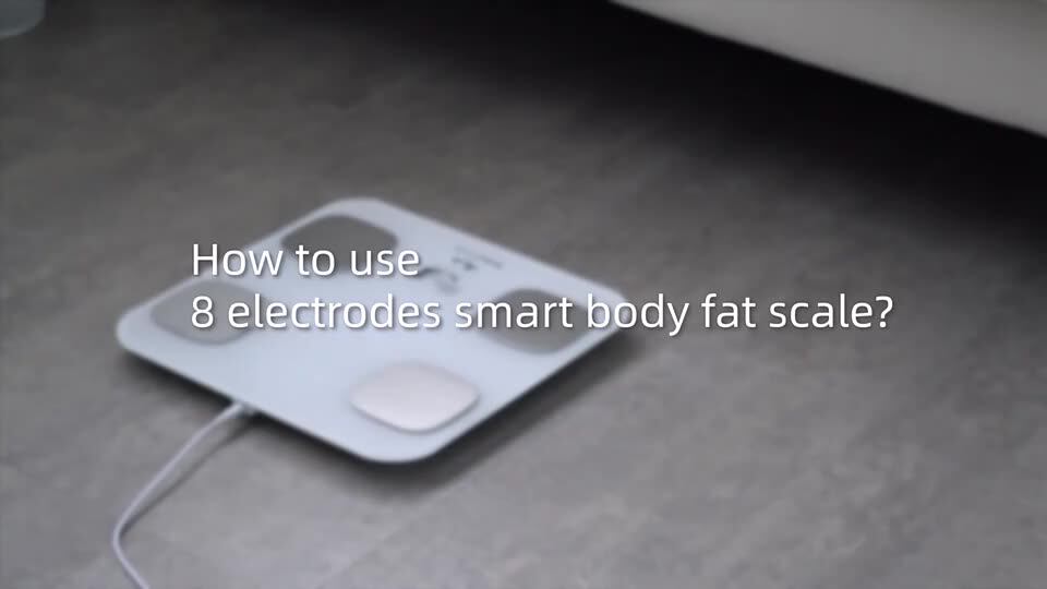 8 Electrode Body Scale Digital Smart Bioimpedance Scale Body Fat Weight ...