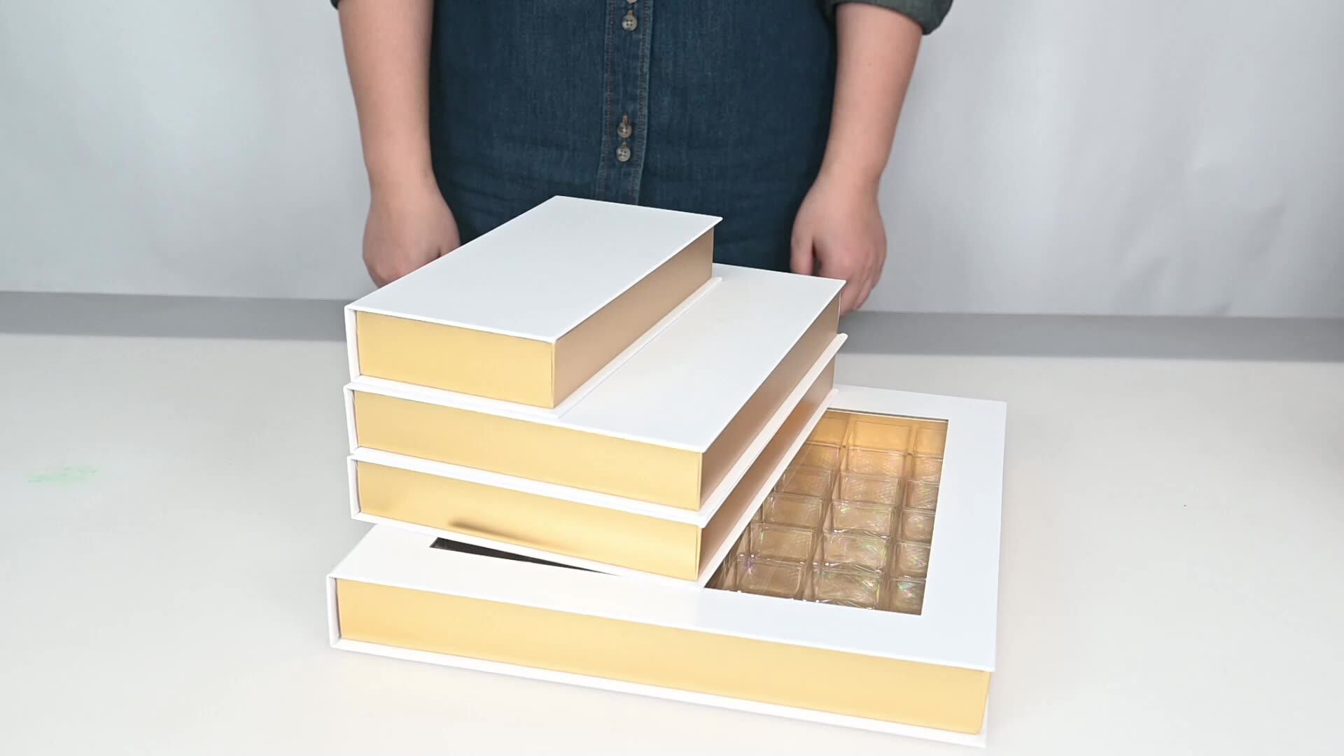 Reusable Handmade Luxury Custom Plastic Insert Chocolate Box Gift ...