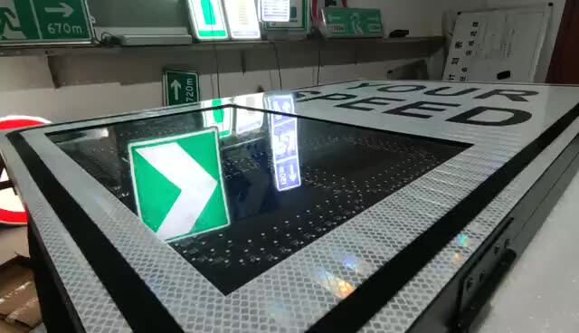 High Visibility Radar Traffic Solar Powered Speed Signs Led Speed Limit ...